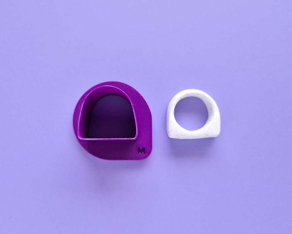 Ring Outer [Short Half Oval] Cutters – Blackbird and Violet