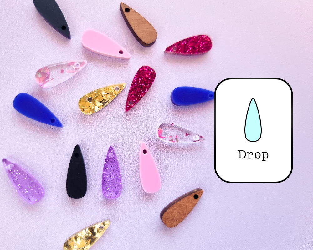 Acrylic Components - Drop – Blackbird and Violet
