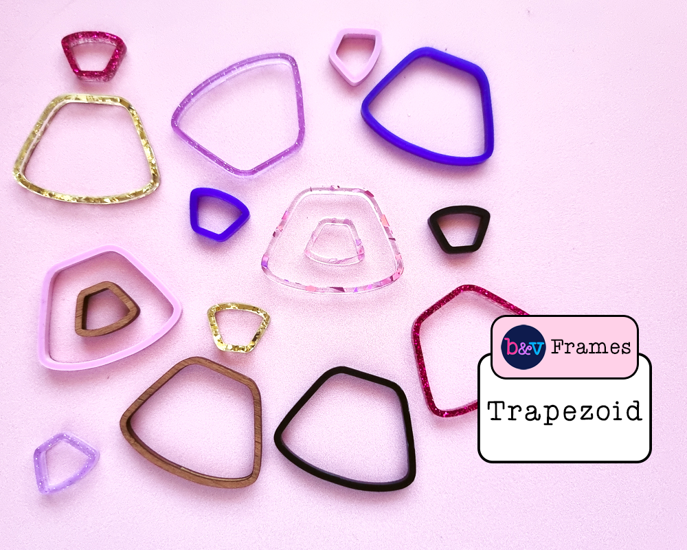 Acrylic Connectors - Frames: Trapezoid – Blackbird and Violet