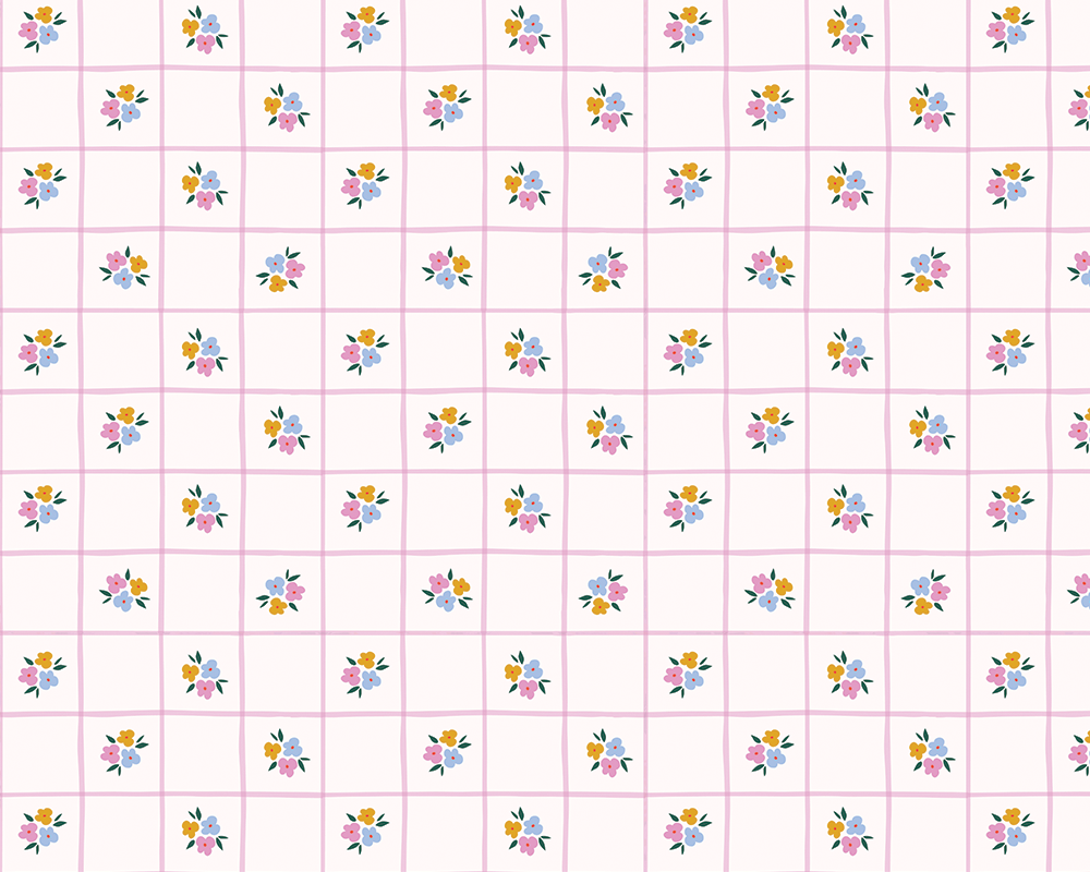 B&V Transfer Paper - Flower Grid – Blackbird and Violet