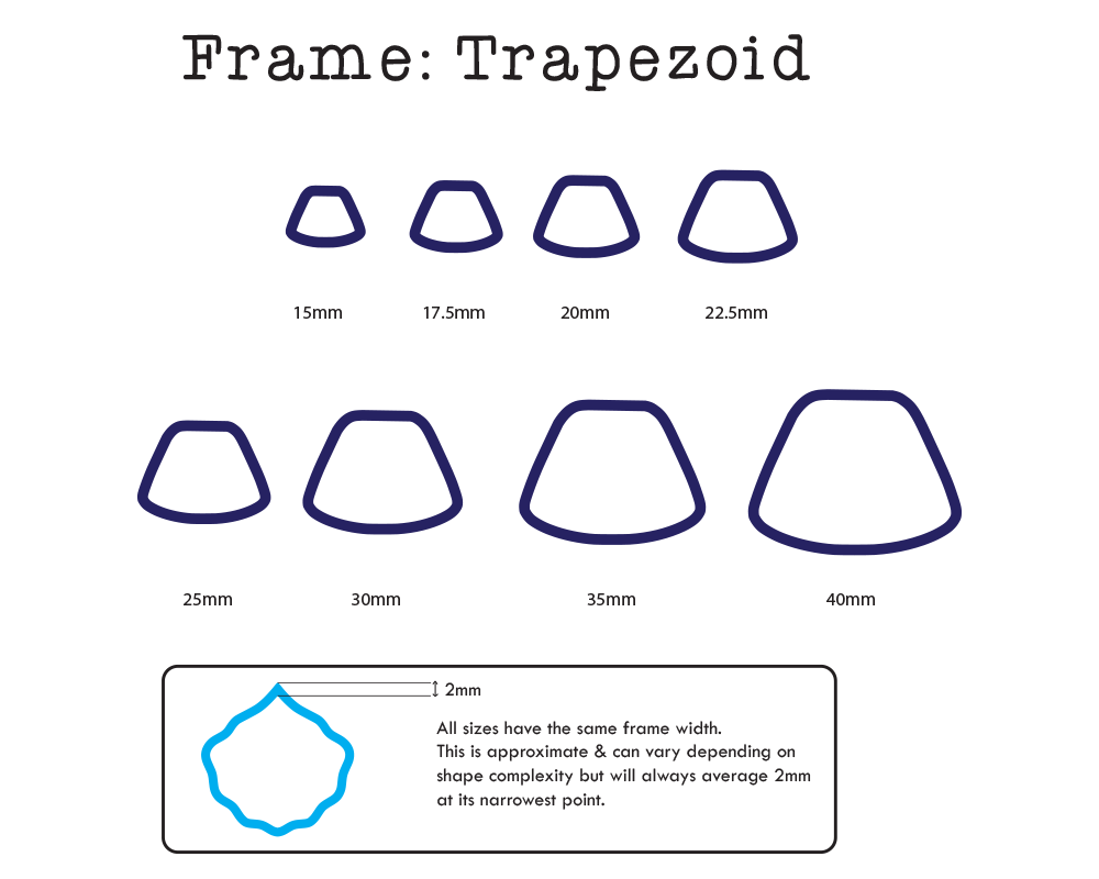 Acrylic Connectors - Frames: Trapezoid – Blackbird and Violet