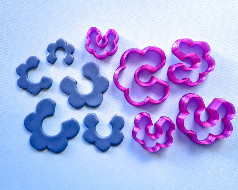 3/4 Flower Cutters – Blackbird and Violet