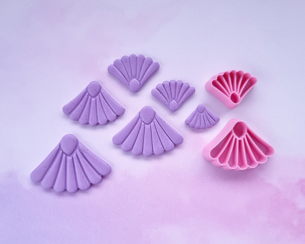 Deco Gem Fan Cutters – Blackbird and Violet