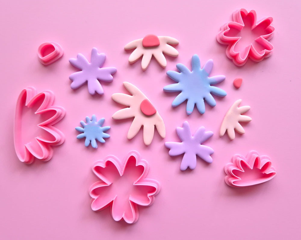 She Wore Flower's Floral Cutters – Blackbird and Violet