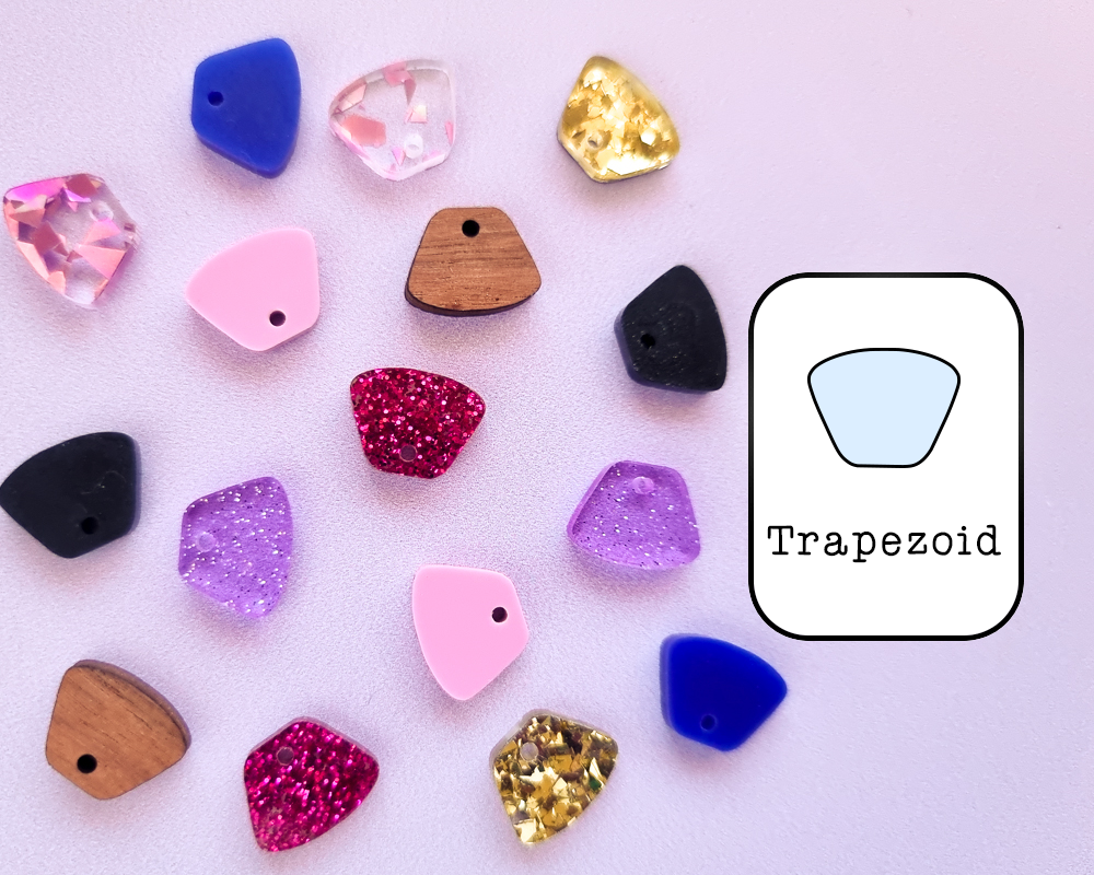 Acrylic Components - Trapezoid – Blackbird and Violet