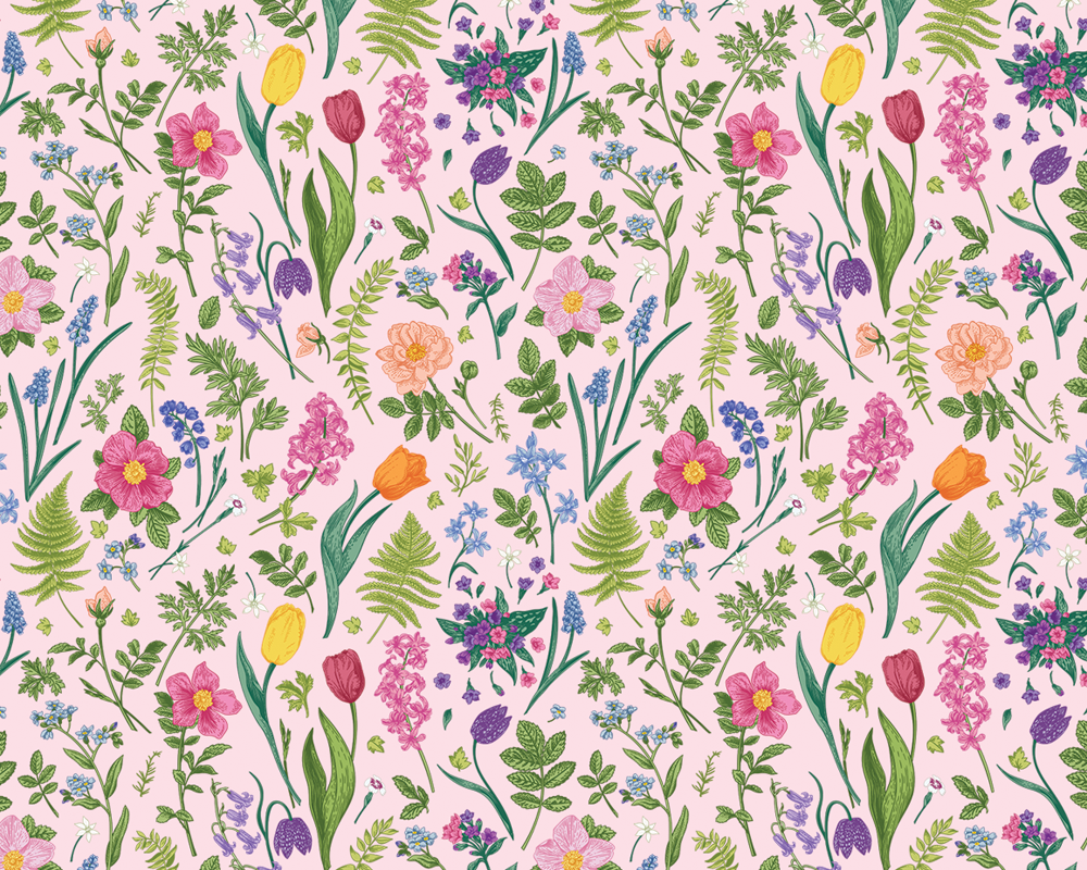 B&V Transfer Paper - Wildflower Meadow – Blackbird and Violet