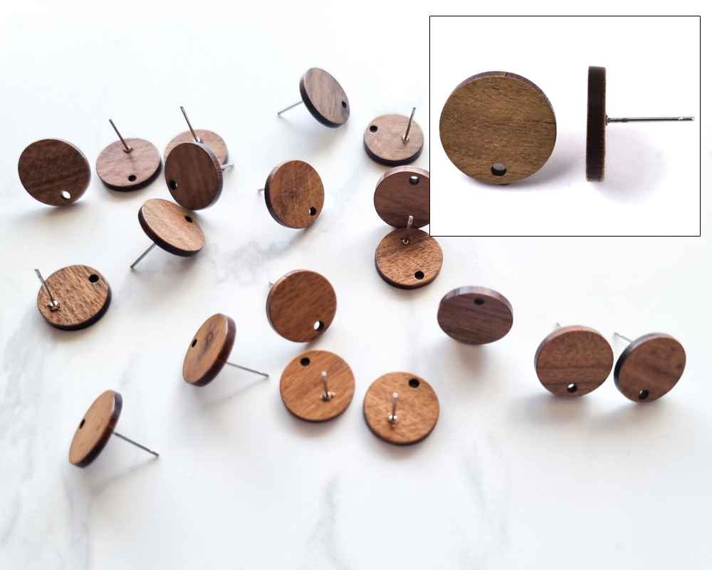 Decorative Posts - Walnut - Circle [10 pairs] – Blackbird and Violet