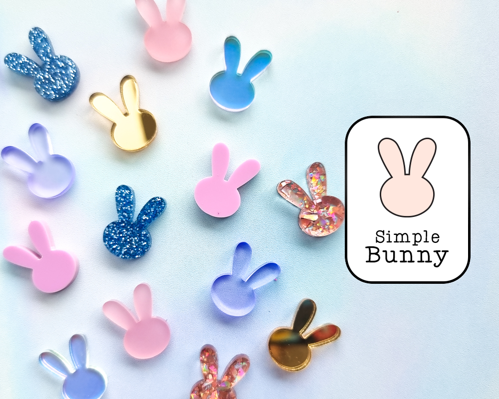 Acrylic Components - Easter - Simple Bunny – Blackbird and Violet