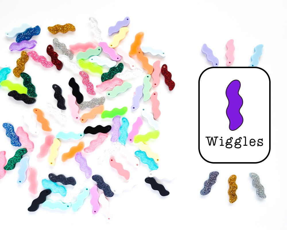 Acrylic Components - Wiggles – Blackbird and Violet
